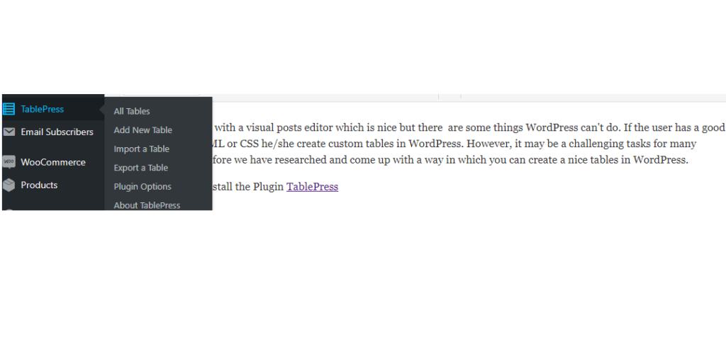 How To Add Tables In Wordpress Posts And Pages Without Html Code Technical Fundas
